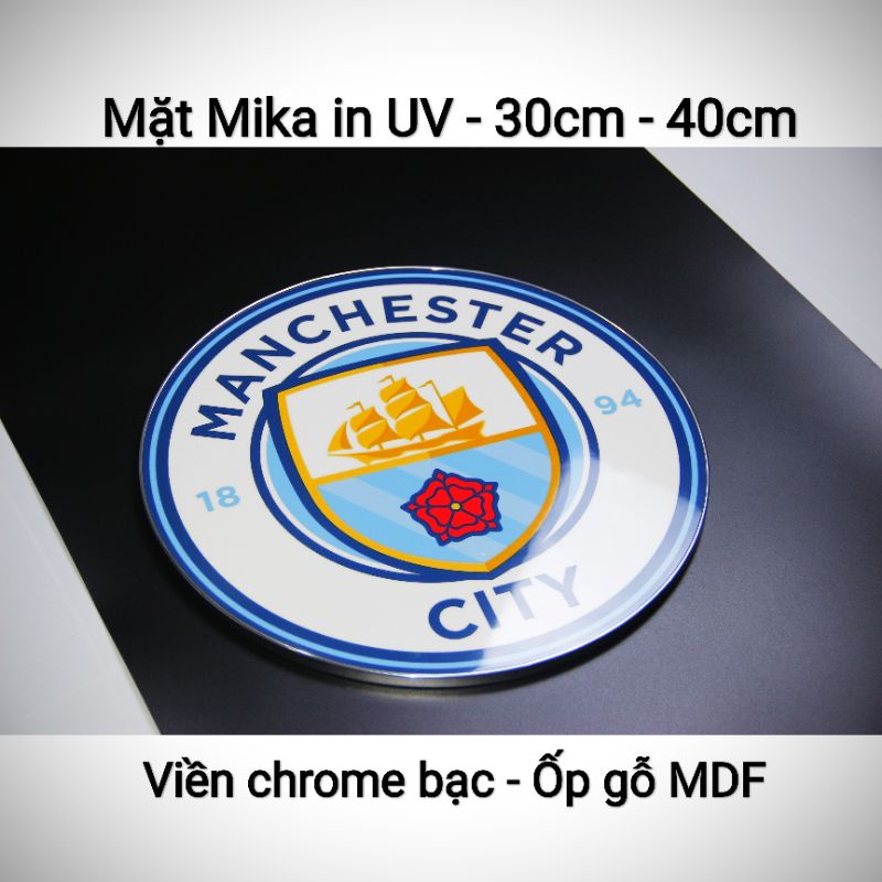 Manchester City football decorative wall painting - Wooden panel + Mika ...