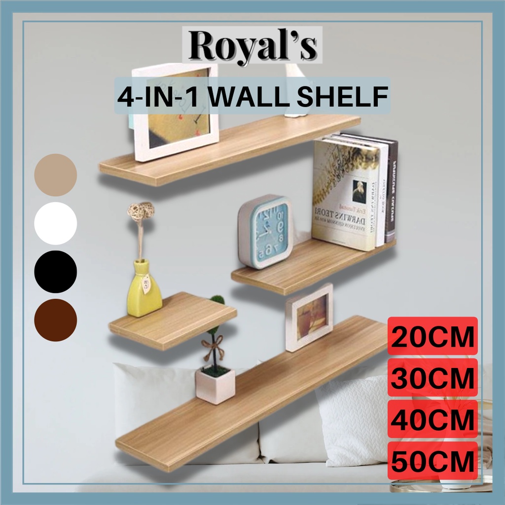 ROYALS Wall Shelf Frame Hanging Shelf for Home Decoration Rak Dinding ...