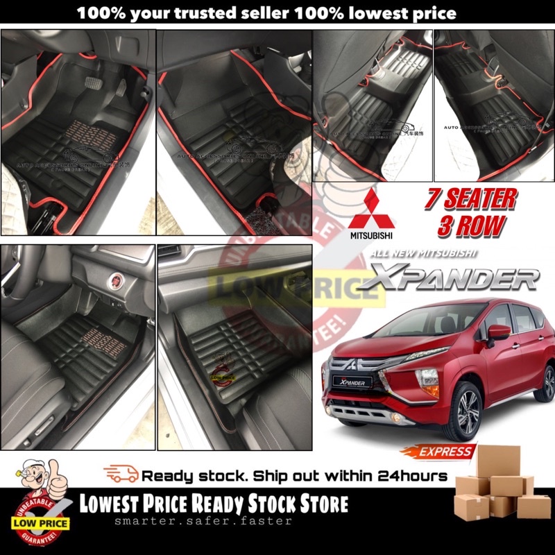 2022 (2 colors) MITSUBISHI XPANDER Carpet Carmat Premium Carbon Custom ...