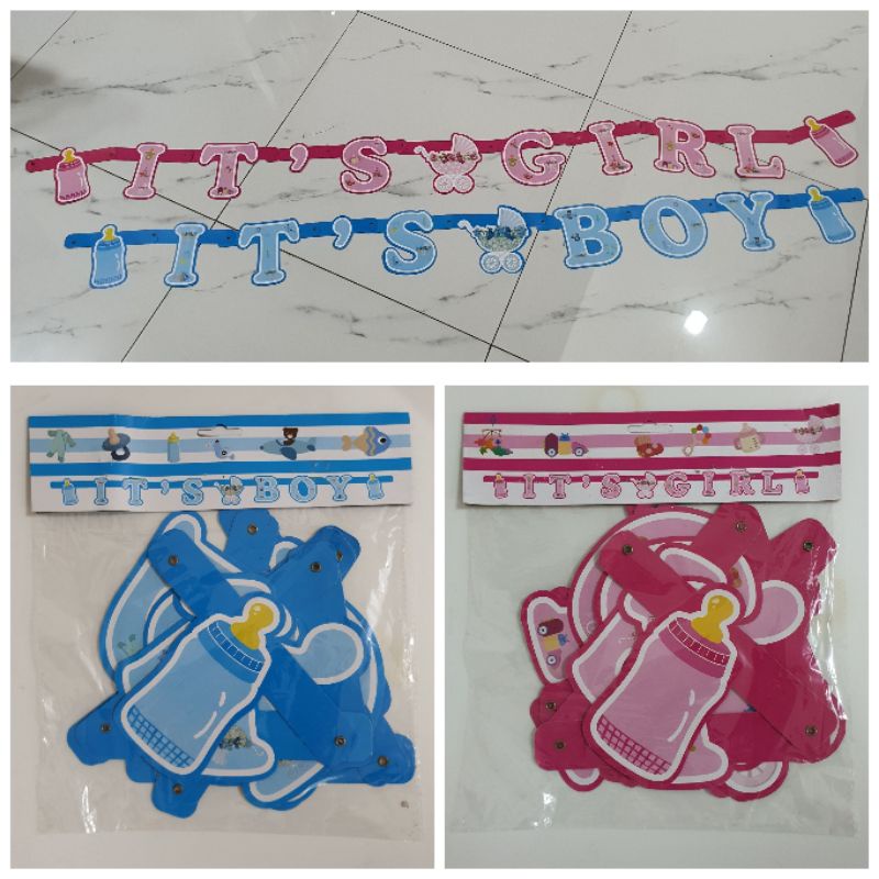 [CLEARANCE] Baby Shower Letter String Paper Banner Theme Party ...