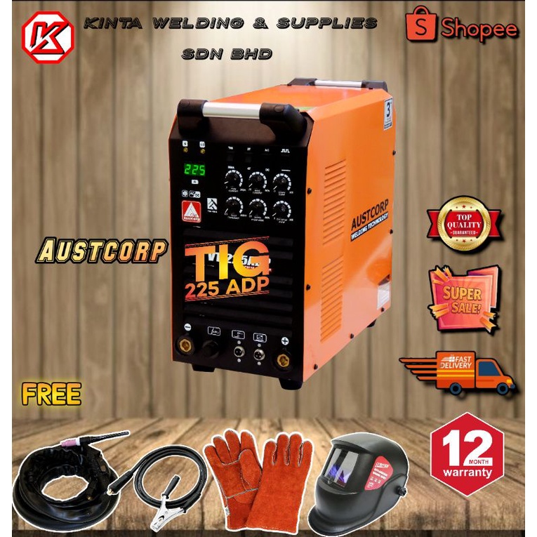 🔥Ready Stock🔥Austcorp Tig 225ADP Aluminium Welding Machine | Shopee ...