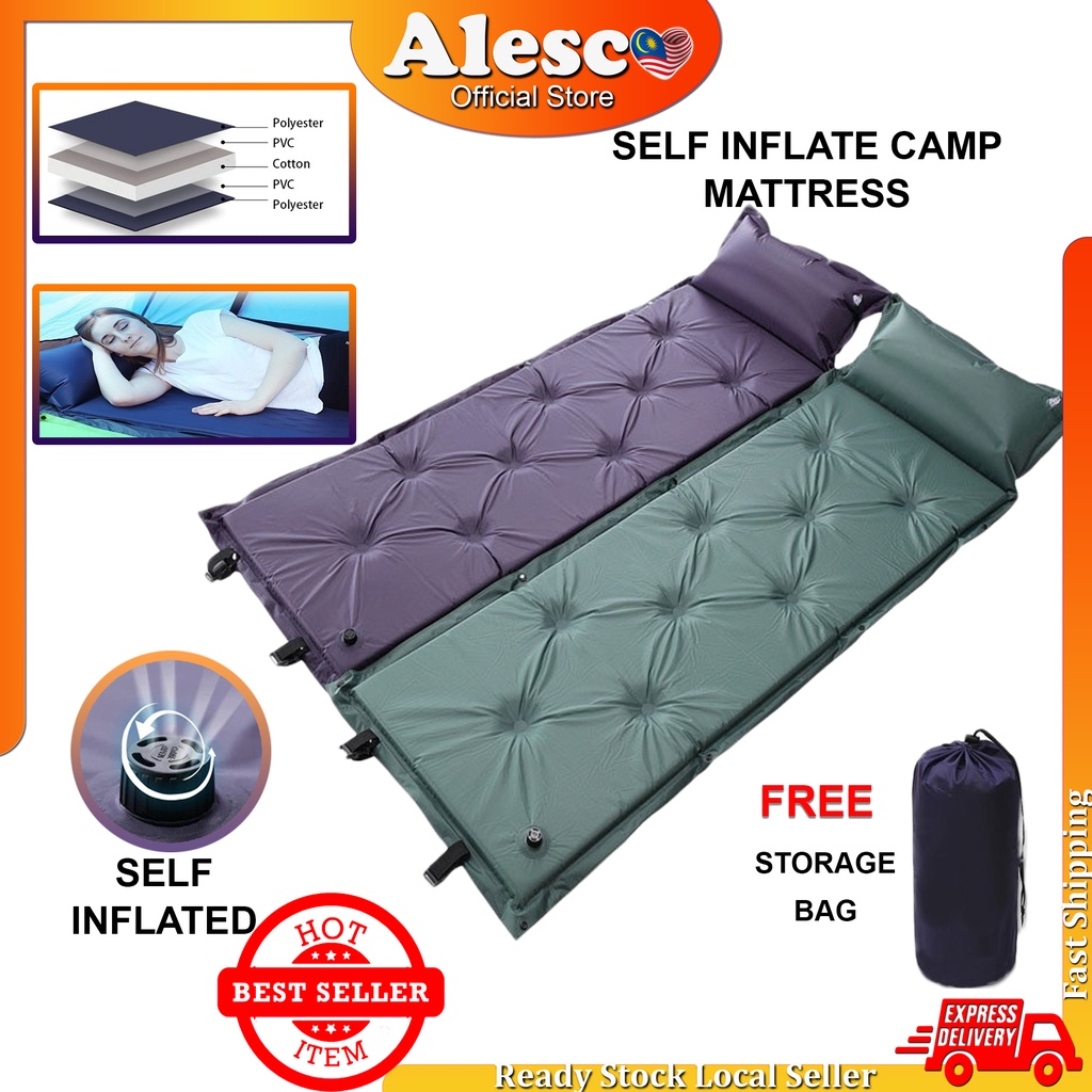 Alescomall Self Inflate Camp Mattress Weatherproof Heatproof Outdoor ...