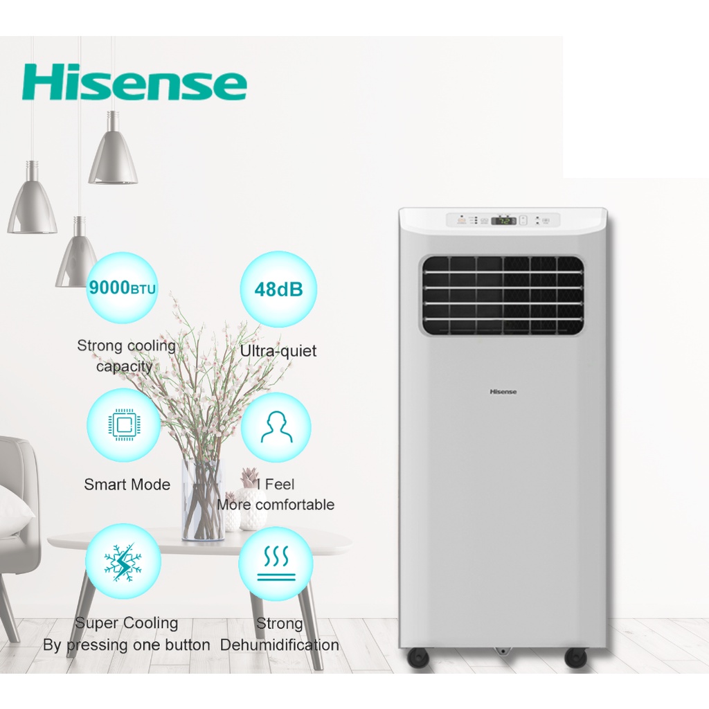 Hisense R32 1.0HP Portable Air Conditioner AP09KVG | Shopee Malaysia