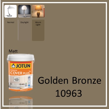 Jotun Paint 1L Essence Cover Plus Matt 10963 Golden Bronze /interior wall paint / Jotun new ...