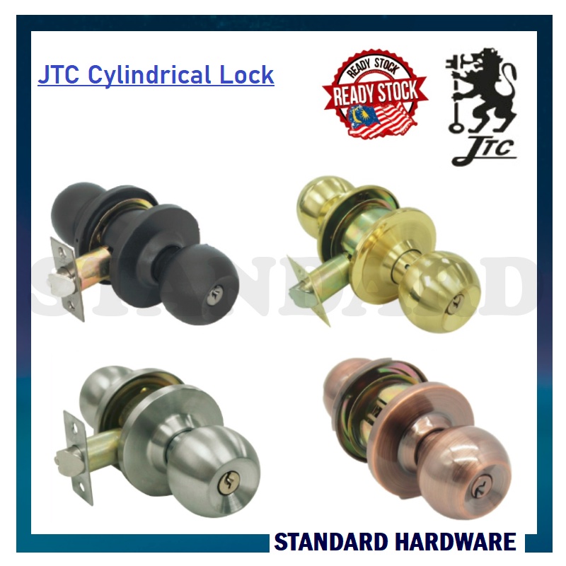 JTC Cylindrical Door Lockset / Door Lock Series / Tombol Pintu Bilik ...