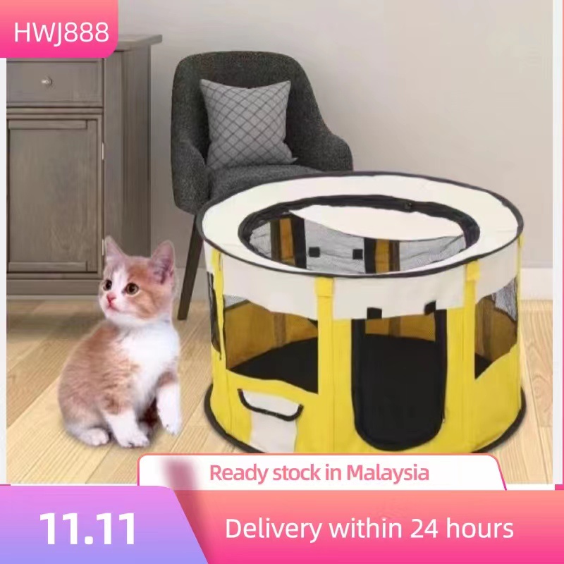 READY STOCK/Portable Outdoor Cattery Fences Pet Tent Houses For ...