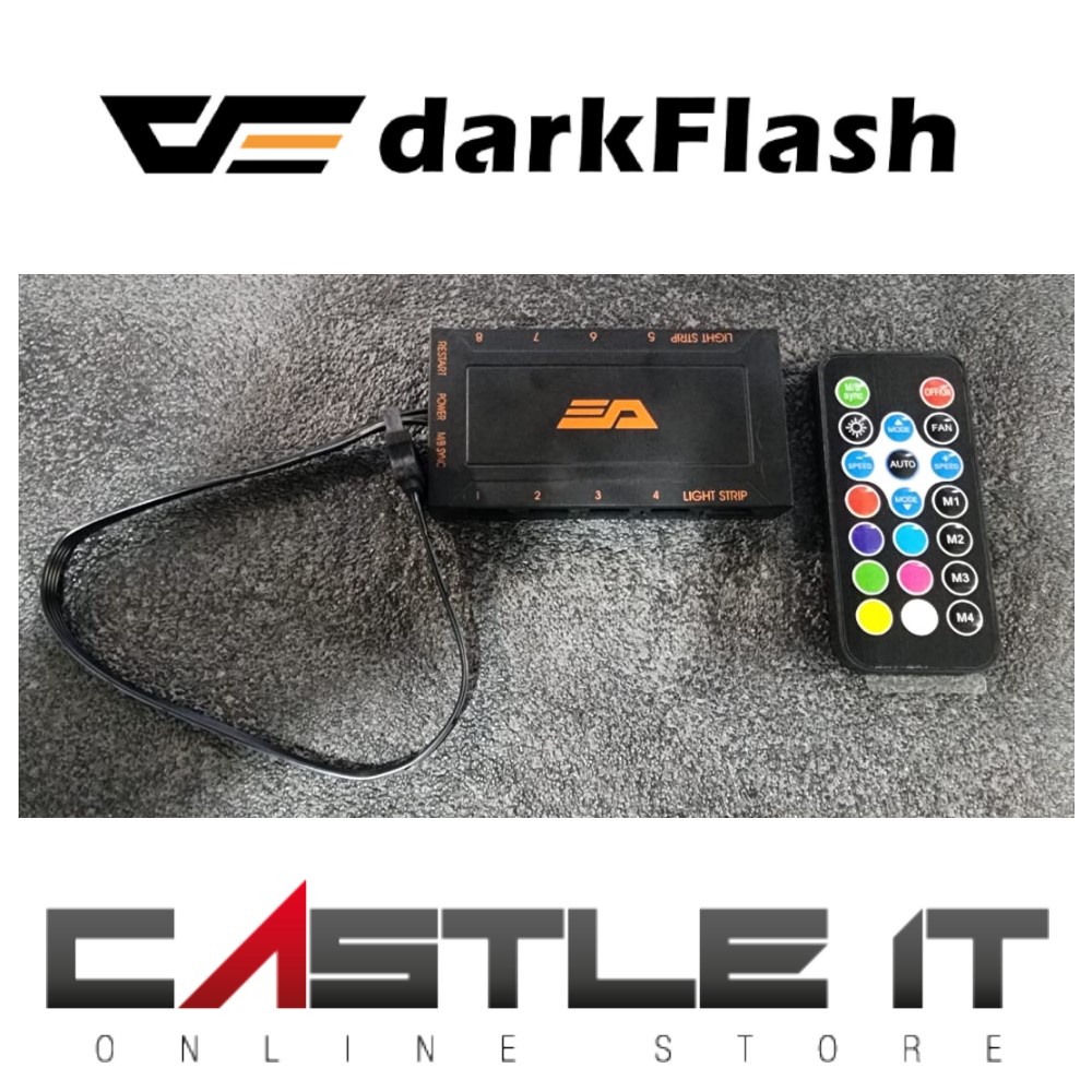 Aigo DarkFlash Fan Hub for CF8 and Controller RGB LED | Shopee Malaysia