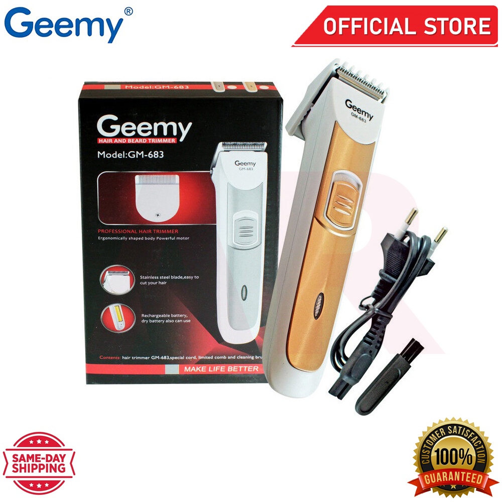 Geemy GM 683 Hair Clipper Rechargeable Hair Trimmer Men Beard Trimmer ...