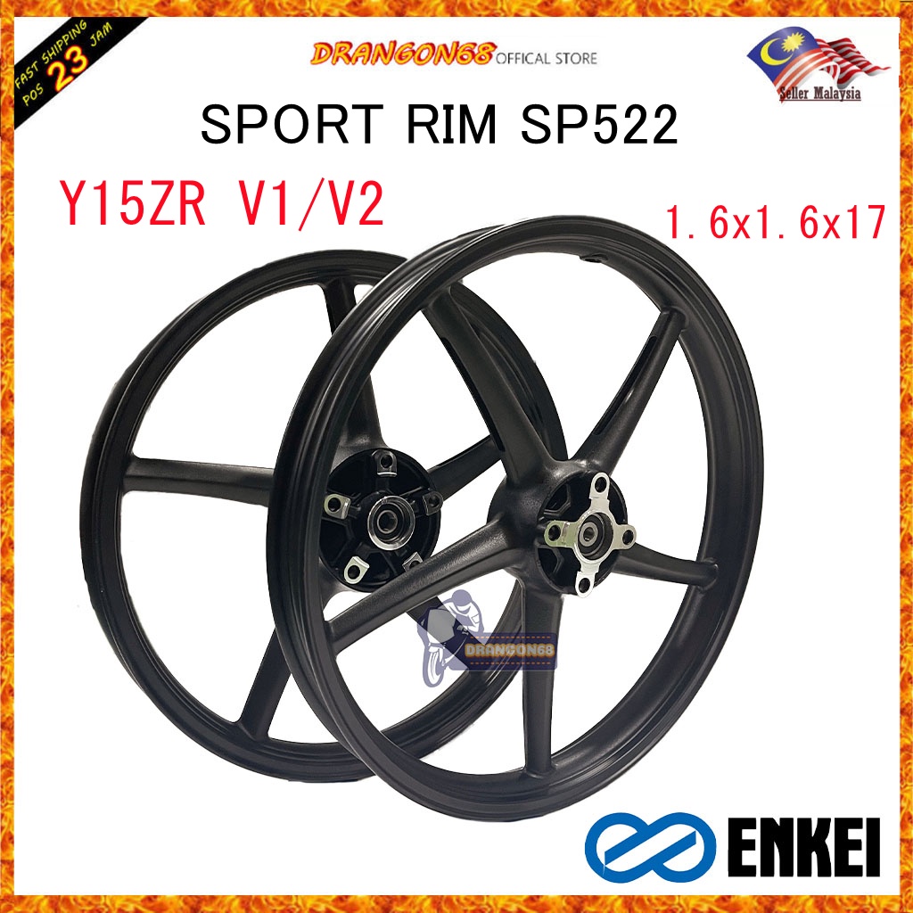 Sport Rim SP522 ENKEI Y15 Y15ZR Y16 LC135 V8 LCV8 1.60/1.60 x17 GOLD BLACK NEW ARRIVAL RIM SP522 ...
