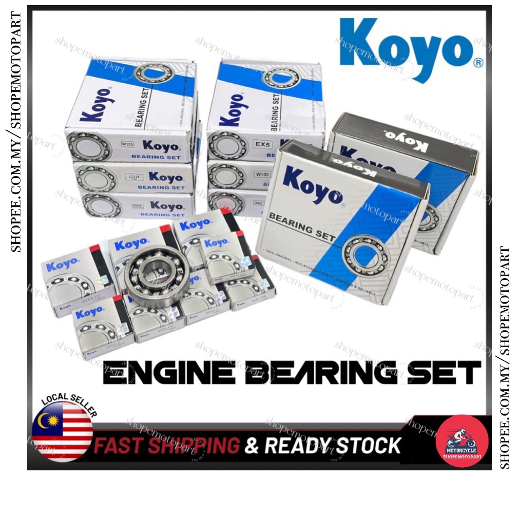 KOYO ENGINE BEARING SET LC135 RXZ Y125Z TZM TXR ZXR FZ DINAMIK EX5 ...