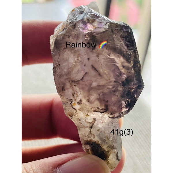 Natural super7 super seven 超七 unpolished raw pillar specimen 41g ...