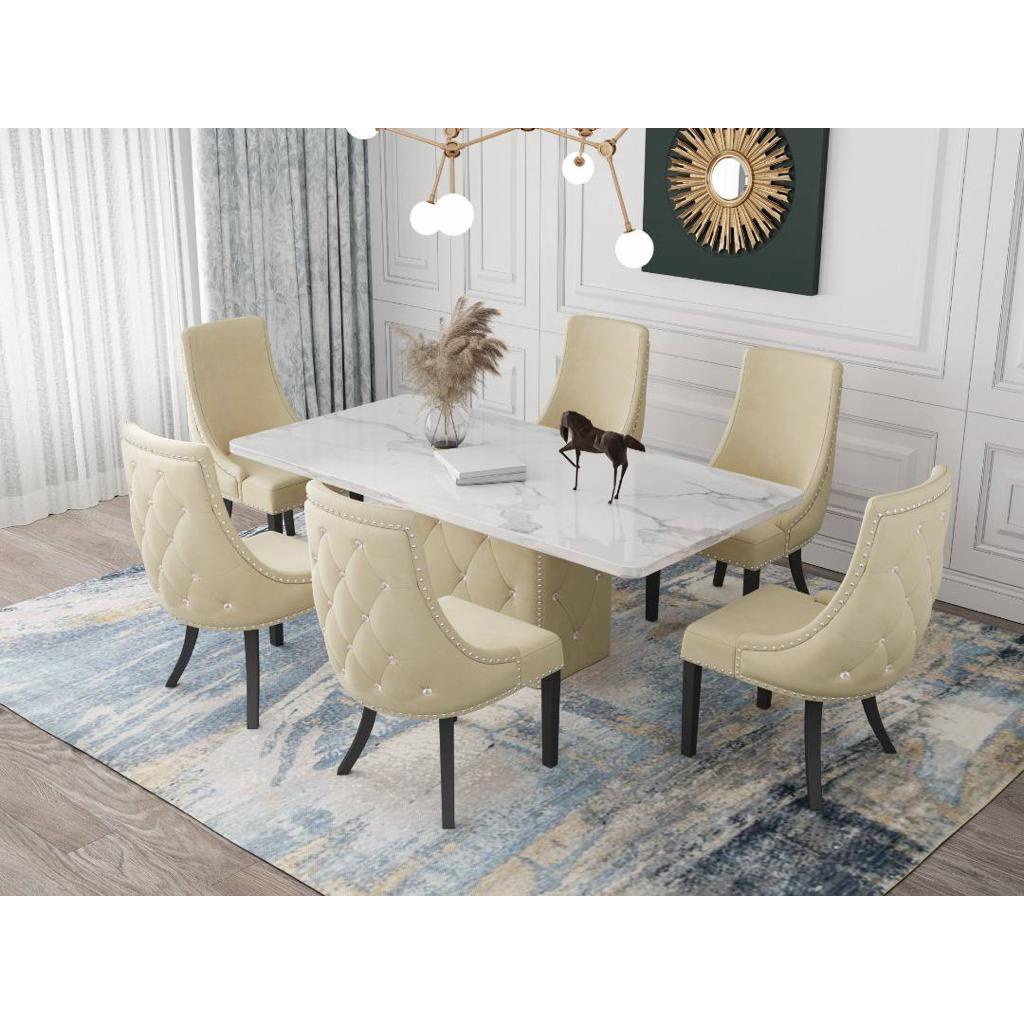 Europe Classic Classic Chesterfield Dining Marble Set Dining Table ...