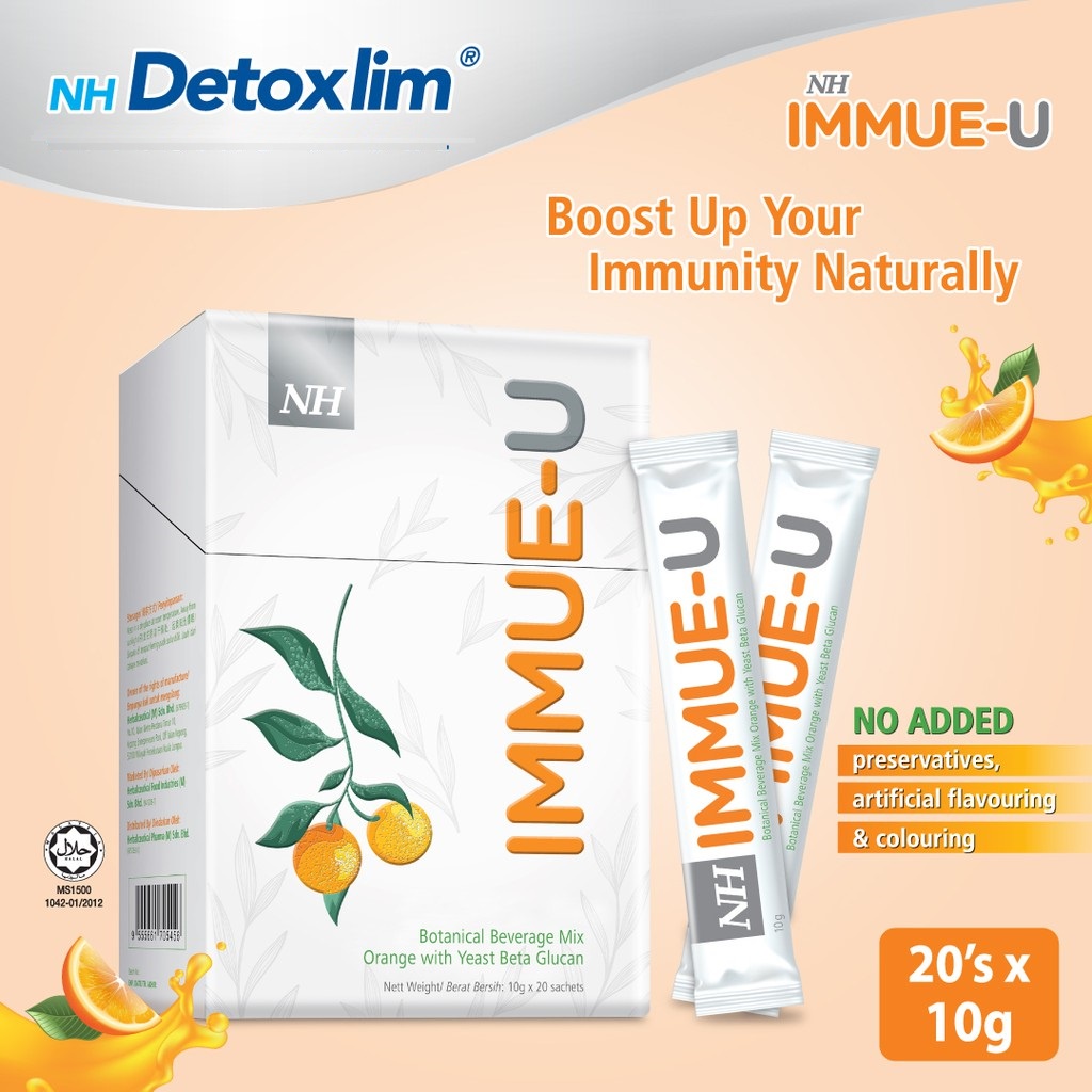 NH Immue U 10g x 20 sachets (Vitamin C effervescent yeast glucan ...