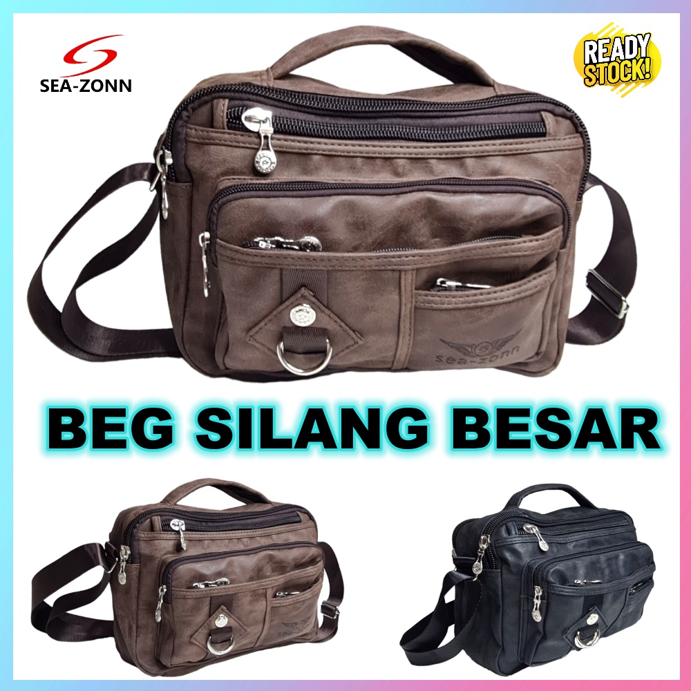 SEAZONN * SLING BAG*CROSSBODY MESSENGER BAG*BIG SAIZ XXL*BEG GADAI TEPI ...