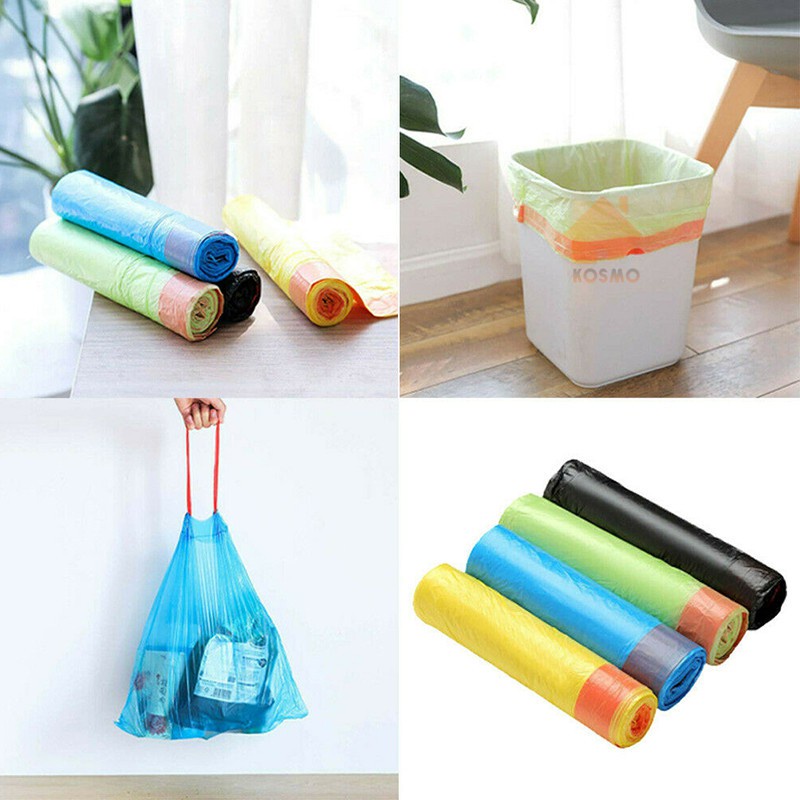 Drawstring Trash Bag Garbage Bag Rubbish With Rope Easy Pull Plastik ...