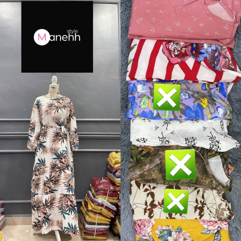 Dress Bunga Layer 2 Tingkat BAJU RAYA 2024 | Shopee Malaysia