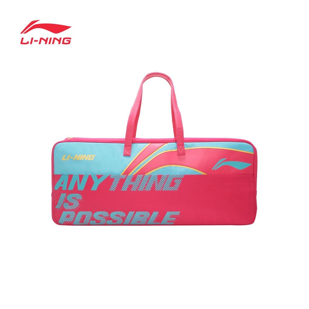 LI-NING RACQUET BAG PINK/GREEN/YELLOW - ABJS057-3 | Shopee Malaysia