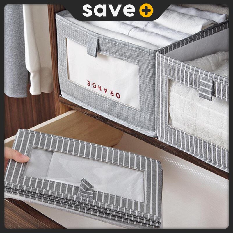 SAVE Foldable Storage Box Home Organizer Wardrobe Clothes Storage Box ...