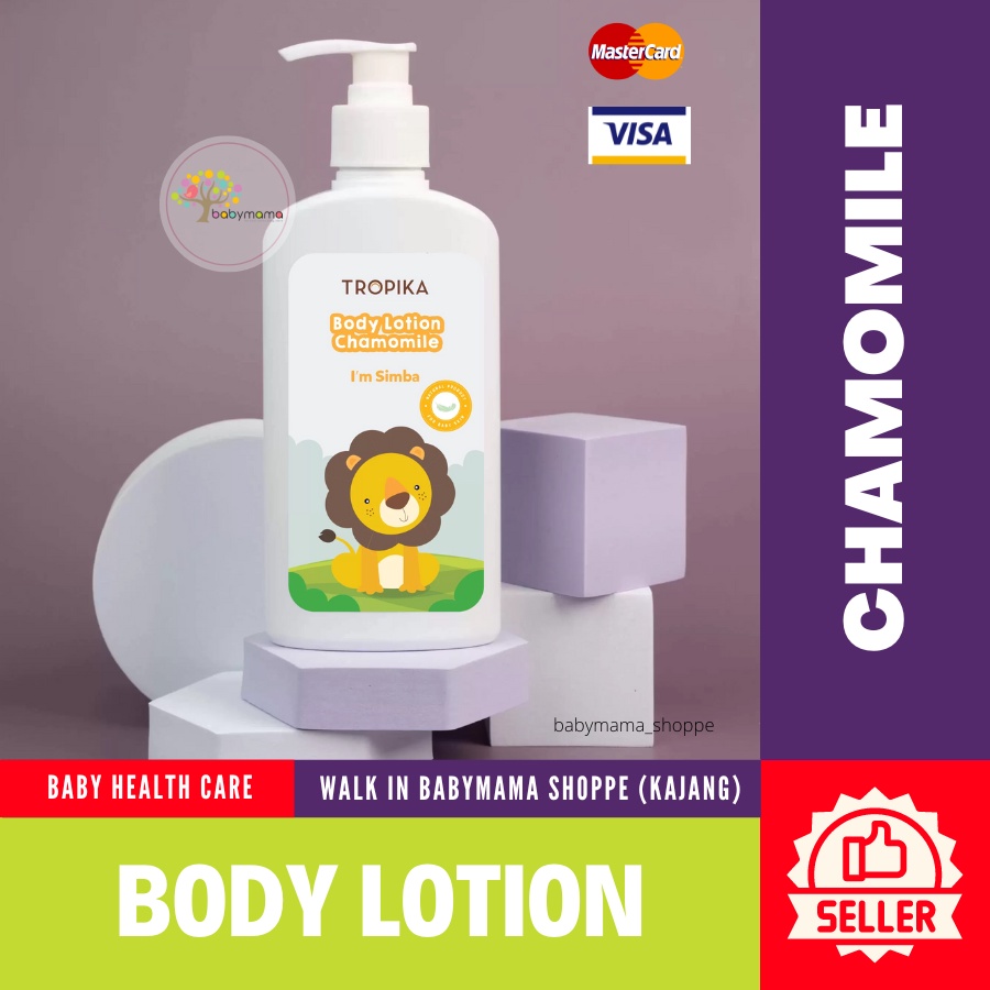 TROPIKA | KELENGKAPAN BAYI | BABY BODY LOTION CHAMOMILE 230ML | NATURAL ...