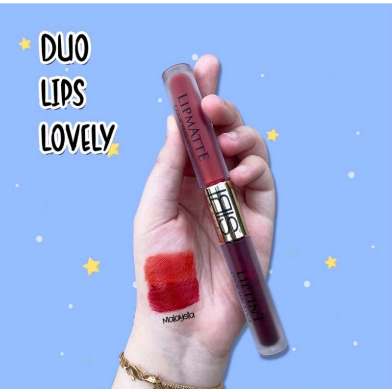 IRIS KHAIRI DUO LIPS LOVELY LIPMATE LIPTINT TERBARU VIRAL TIKTOK ...