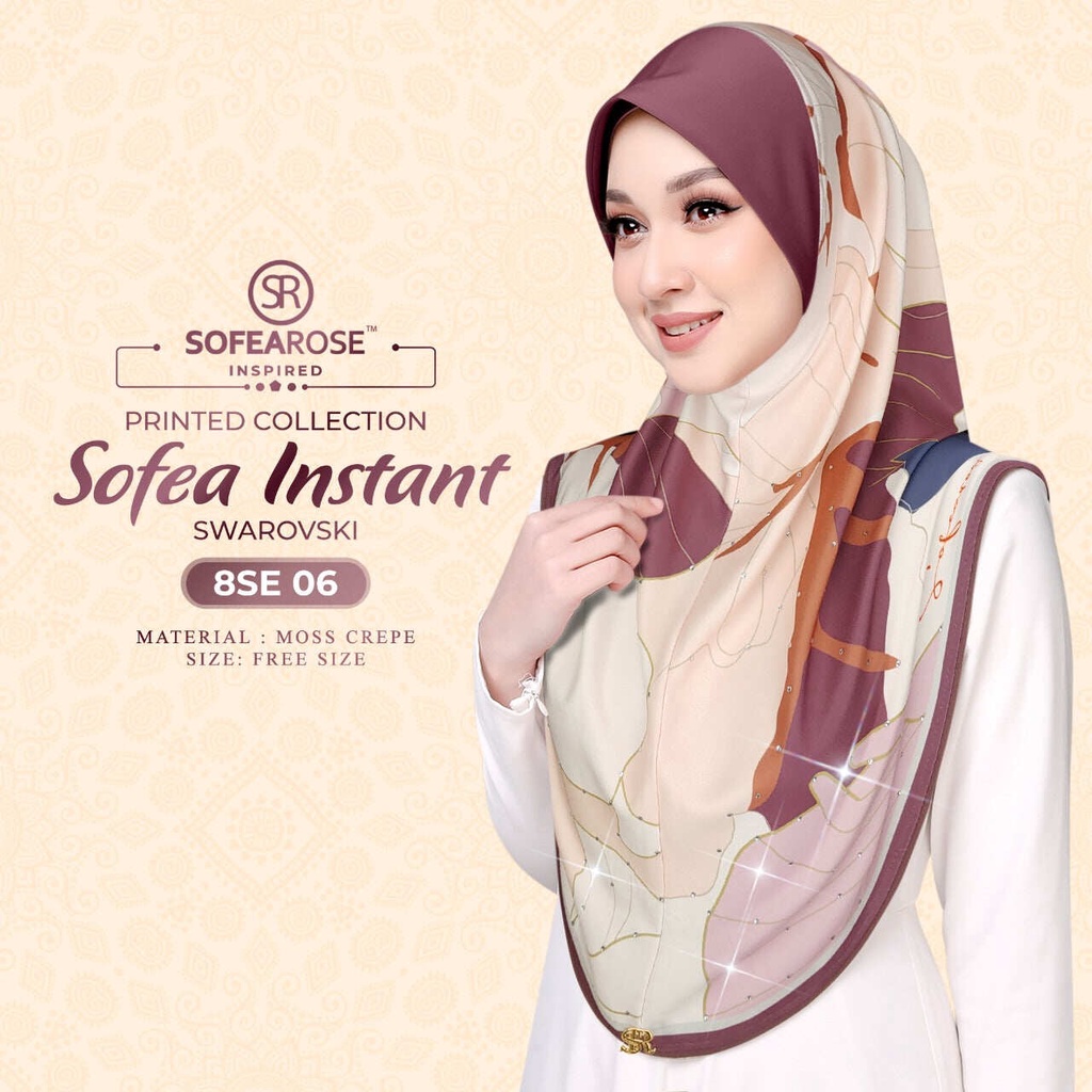 💢READY STOCK 💢 TUDUNG SARUNG SOFEA ROSE. Tudung instant bercorak. | Shopee Malaysia