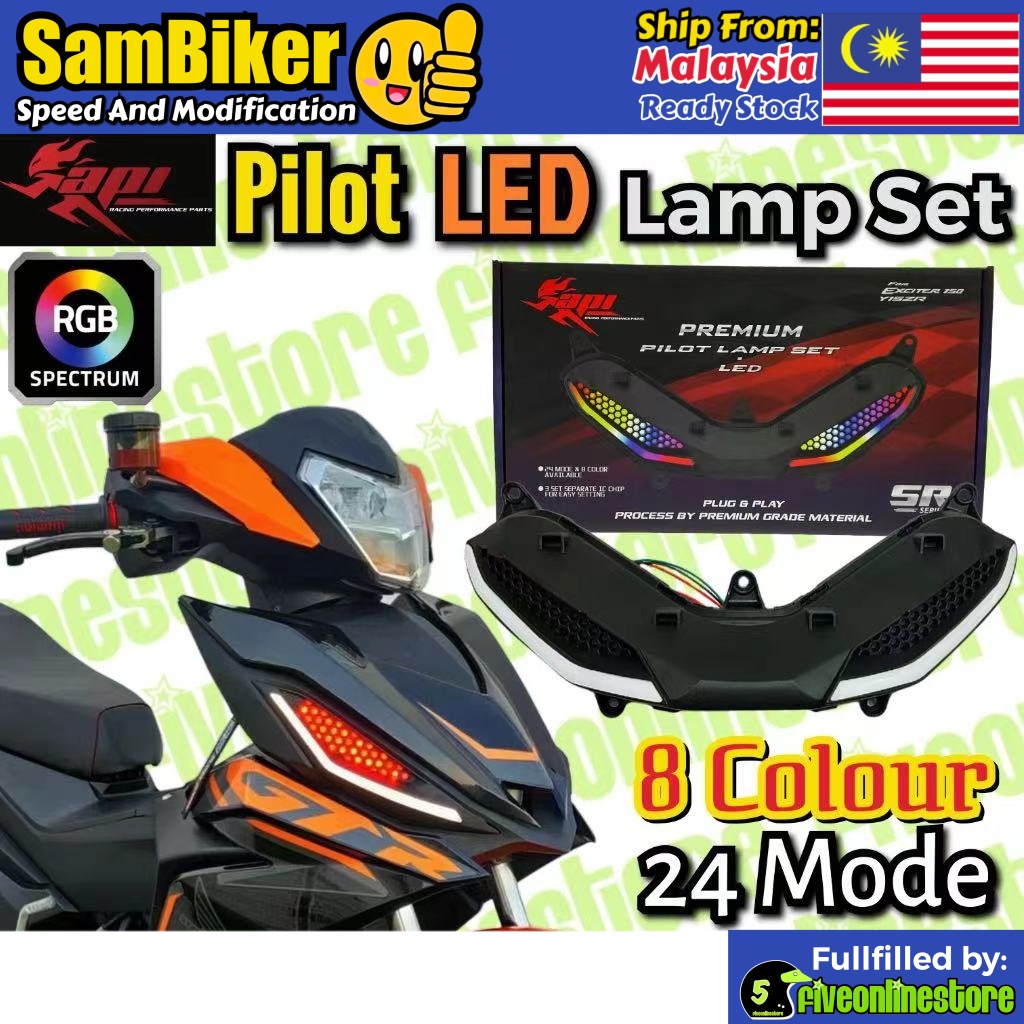 Ready Stock Mata Gaban Y15ZR Y15 V1 V2 V3 LED Dada Signal Pilot Light ...