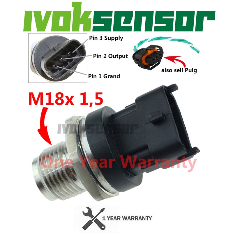 2000BAR DIESEL CR Common Rail Fuel Pressure Sensor Regulator For IVECO ...