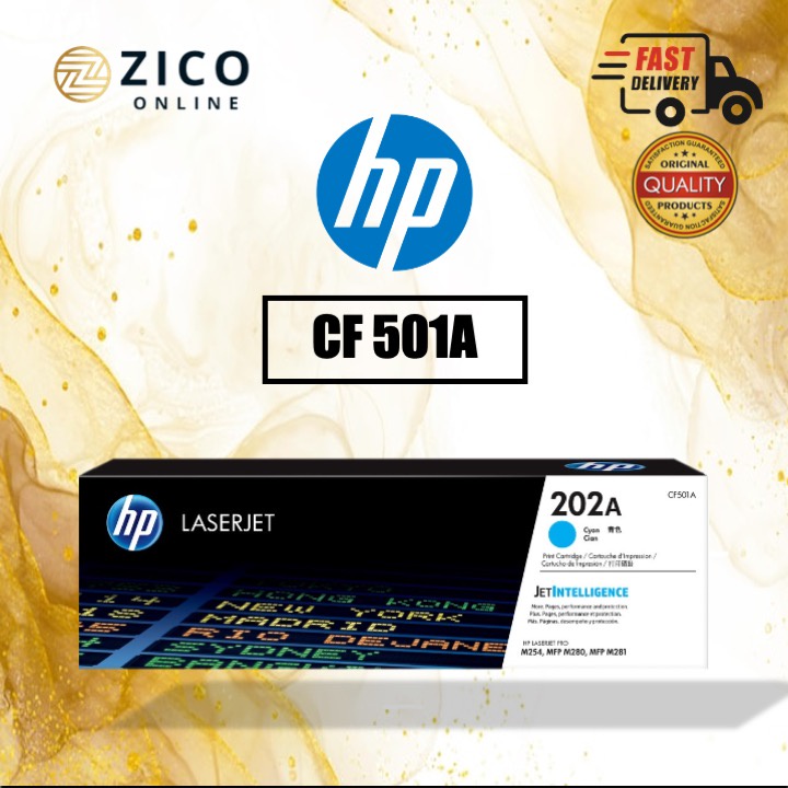 HP 202A Cyan LaserJet Original Toner Cartridge (CF501A) | Shopee Malaysia