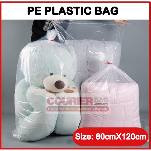 Plastic Bag PE Beg Plastik Besar Heavy Duty Clear Plastic Bag Large ...