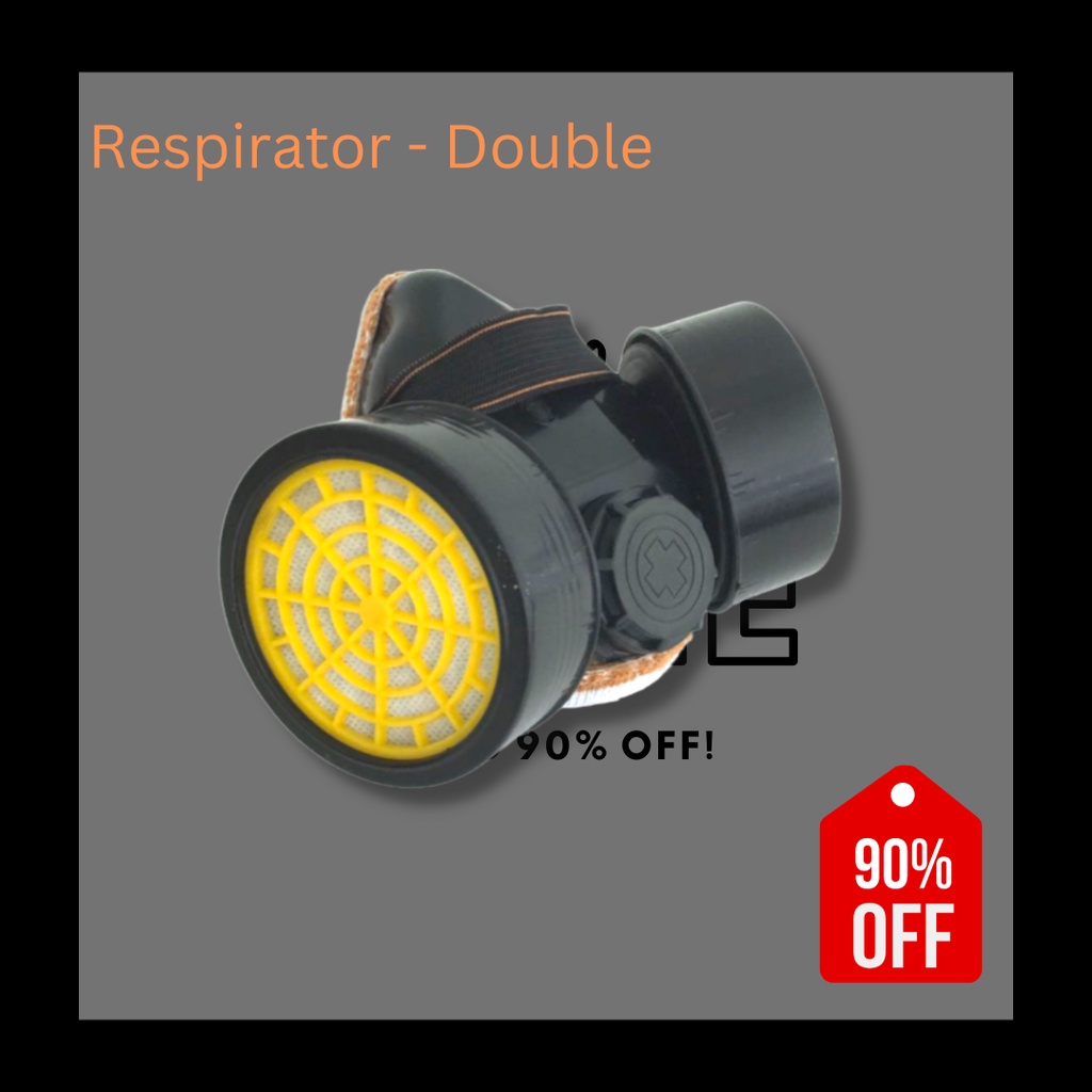 [Stock Clearance] Double Gas Mask Protection Anti Dust Mask Replacement ...