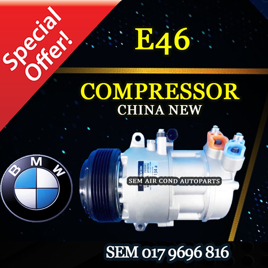BMW E46 CALSONIC CSE614 6PK CHINA NEW COMPRESSOR/ KOMPRESOR (CAR ...