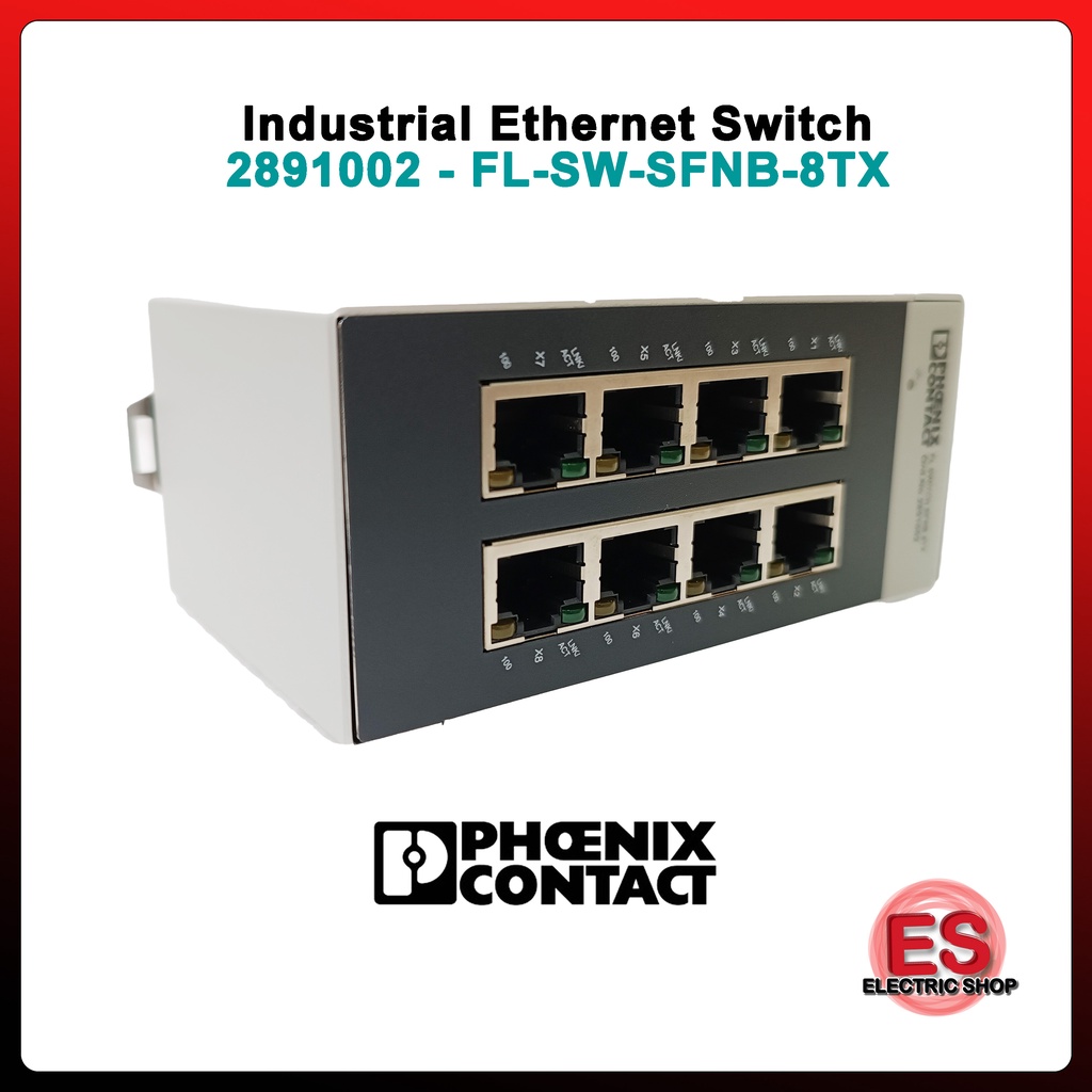 Phoenix Contact Industrial Ethernet Switch, FL Switch SFNB 8TX ...