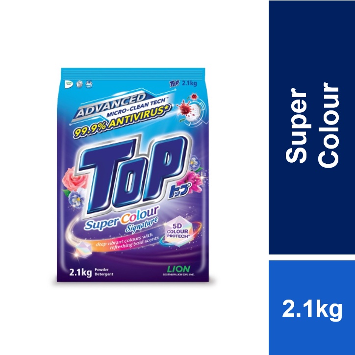Top Detergent Powder Super Color 2.1kg | Shopee Malaysia