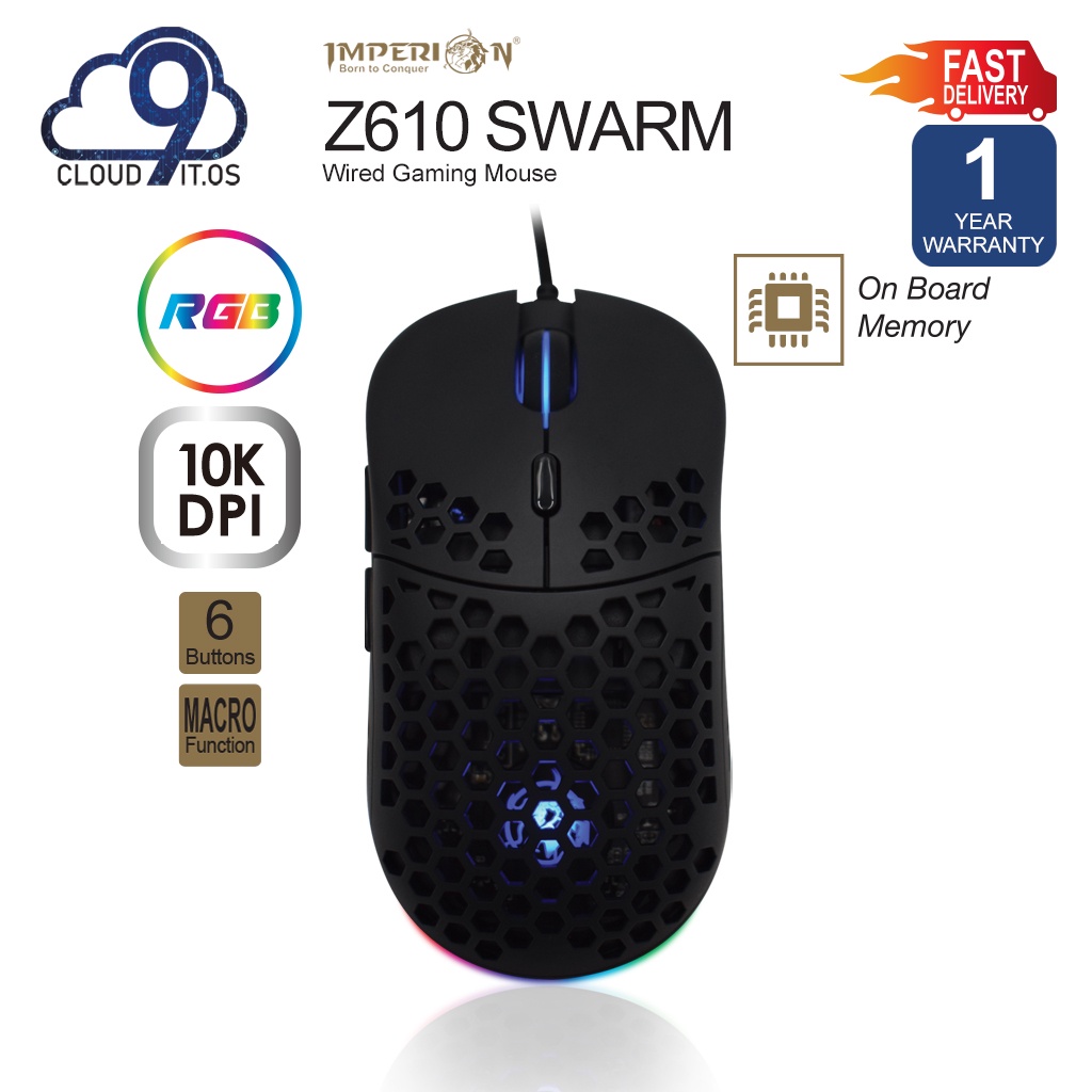 Imperion Z610 SWARM Gaming Mouse ( 10000DPI (Software overlock ...