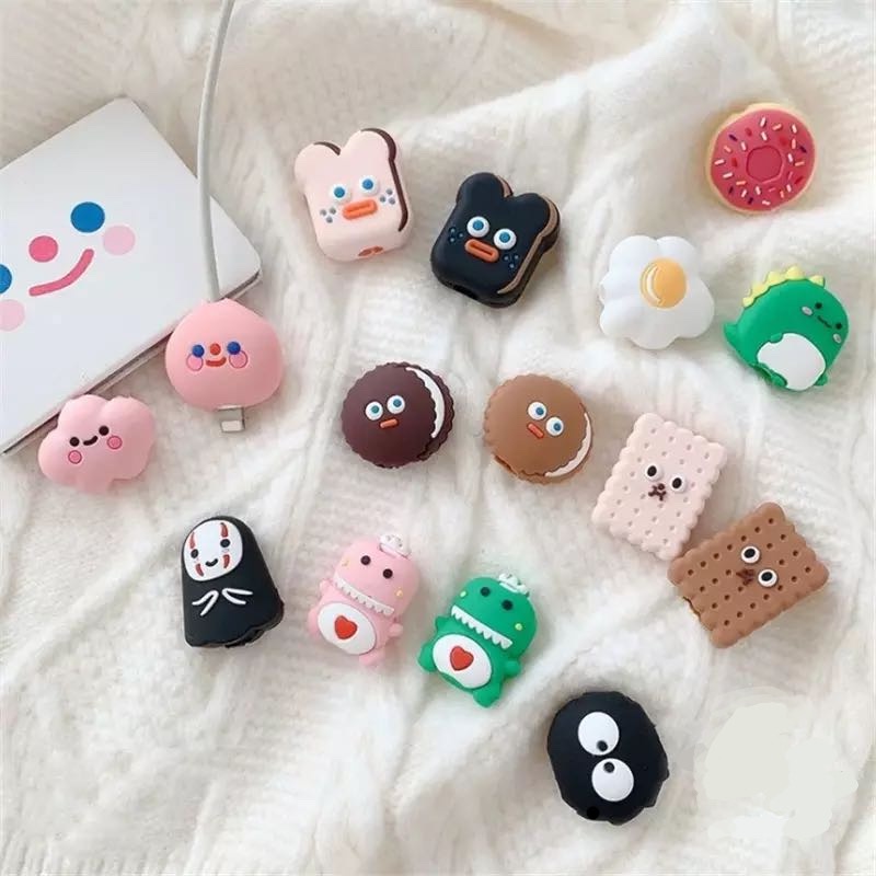 Charging Cable Bite Cartoon Cute Cable Protector For Charging Cable ...