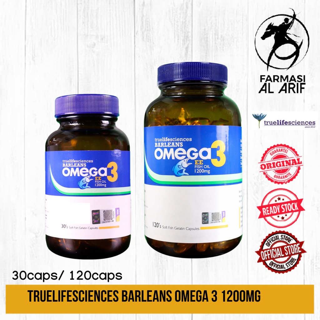 BARLEANS Omega 3 Fish Oil 1200mg 120s/30s (Minyak ikan/ Rawatan ...