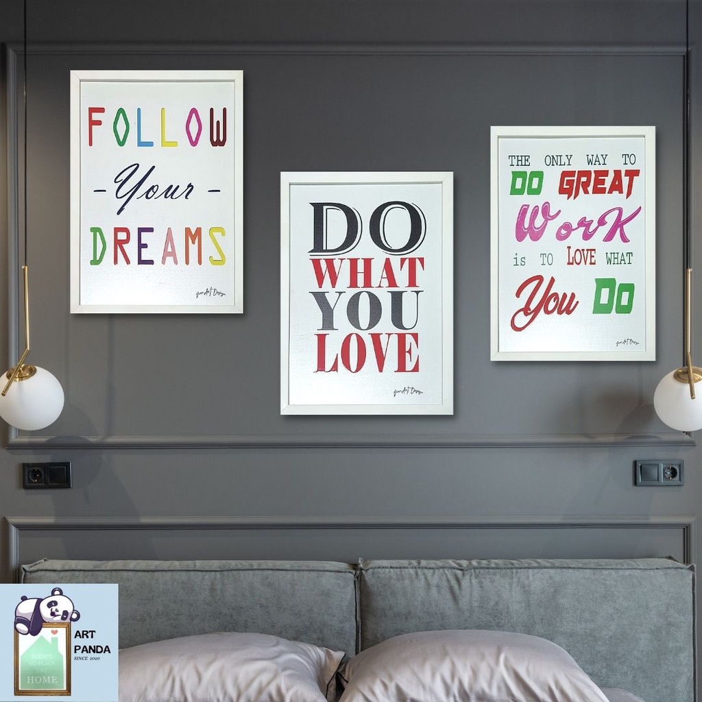 [Ready Stock] A4 Quotes Frame🎄Christmas Gift🎄VINTAGE Motivational Wall ...