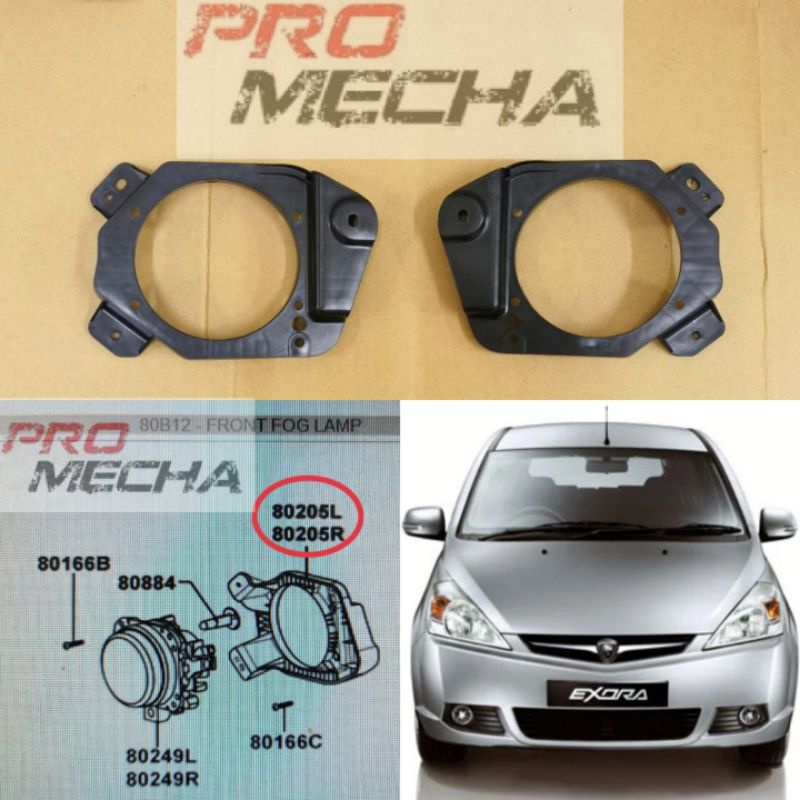 PROTON EXORA FRONT BUMPER FOG LAMP BRACKET RH LH | Shopee Malaysia