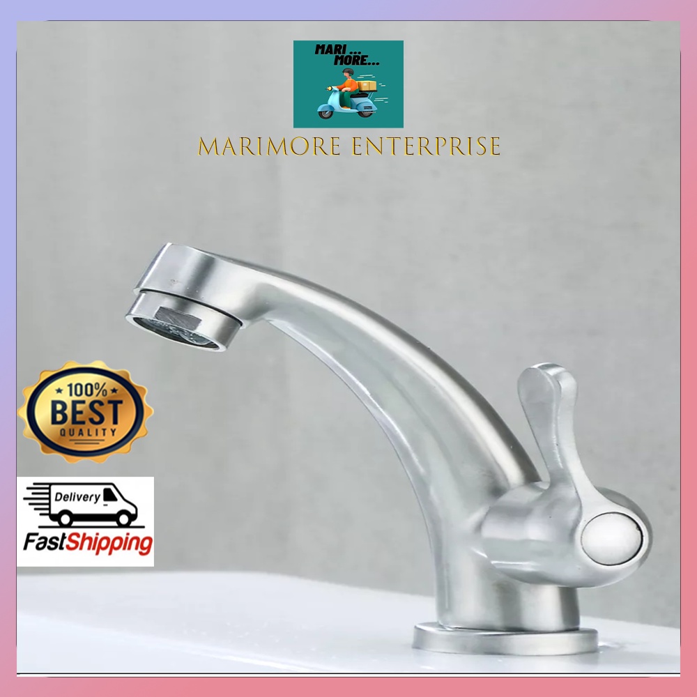 High Quality Stainless Steel Basin Tap | Shopee Malaysia