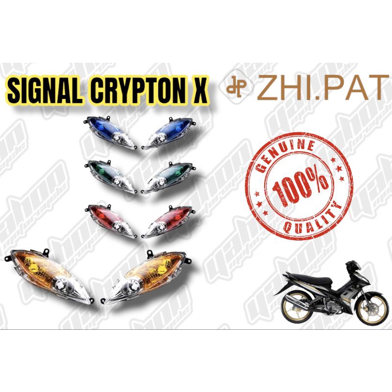 💯 ORIGINAL ZHIPAT SIGNAL CRYPTON X YAMAHA LC135 V1 | Shopee Malaysia