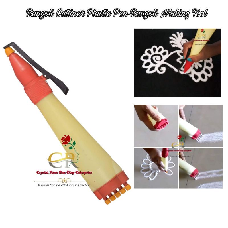 Rangoli Making Tool-Rangoli Outlines Plastic Pen | Shopee Malaysia