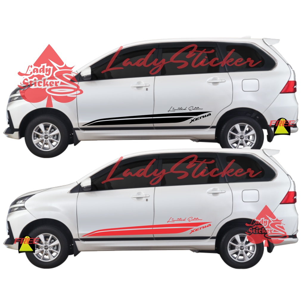 Xenia CAR CUTTING STICKER DAIHATSU XENIA CAR STICKER SIDE SIDE SIDES ...