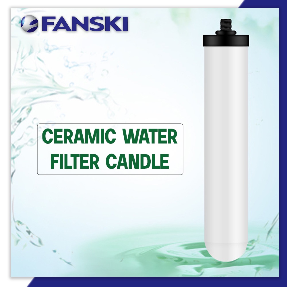 10” Ceramic Water Filter Candle Water Filtration Candle Dirt Remover ...