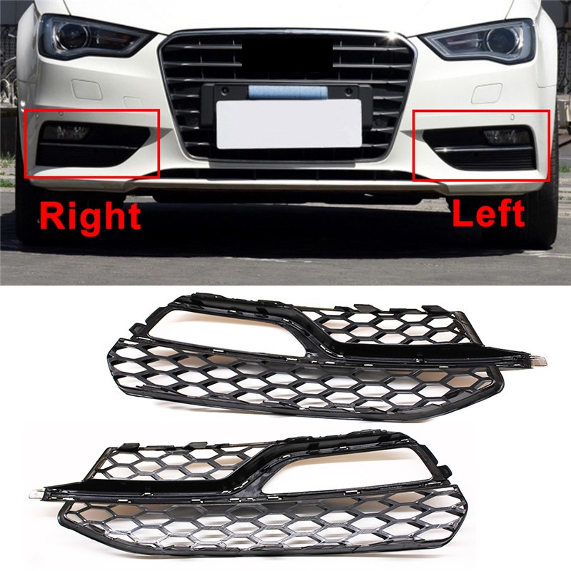 Front Bumper Grill Car Styling Fog Light Cover Grille Mesh Grill ...