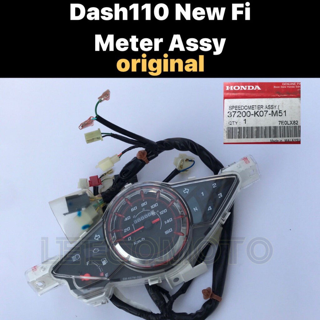 DASH Fi METER ASSY SET 100% ORIGINAL HONDA WAVE DASH110 DASH 2 FI DASH2 ...