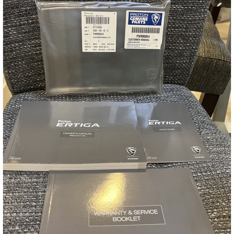 Original Proton Ertiga Customer Manual Book - PW990854 | Shopee Malaysia