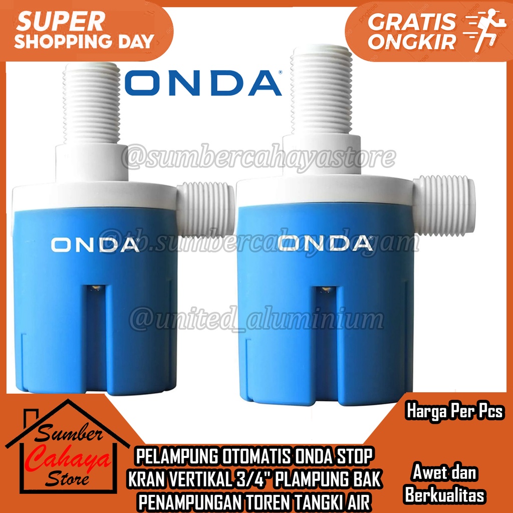 Onda FLOATER STOP AUTOMATIC VERTICAL FAUCET 3/4" VERTICAL WATER FAUCET ...