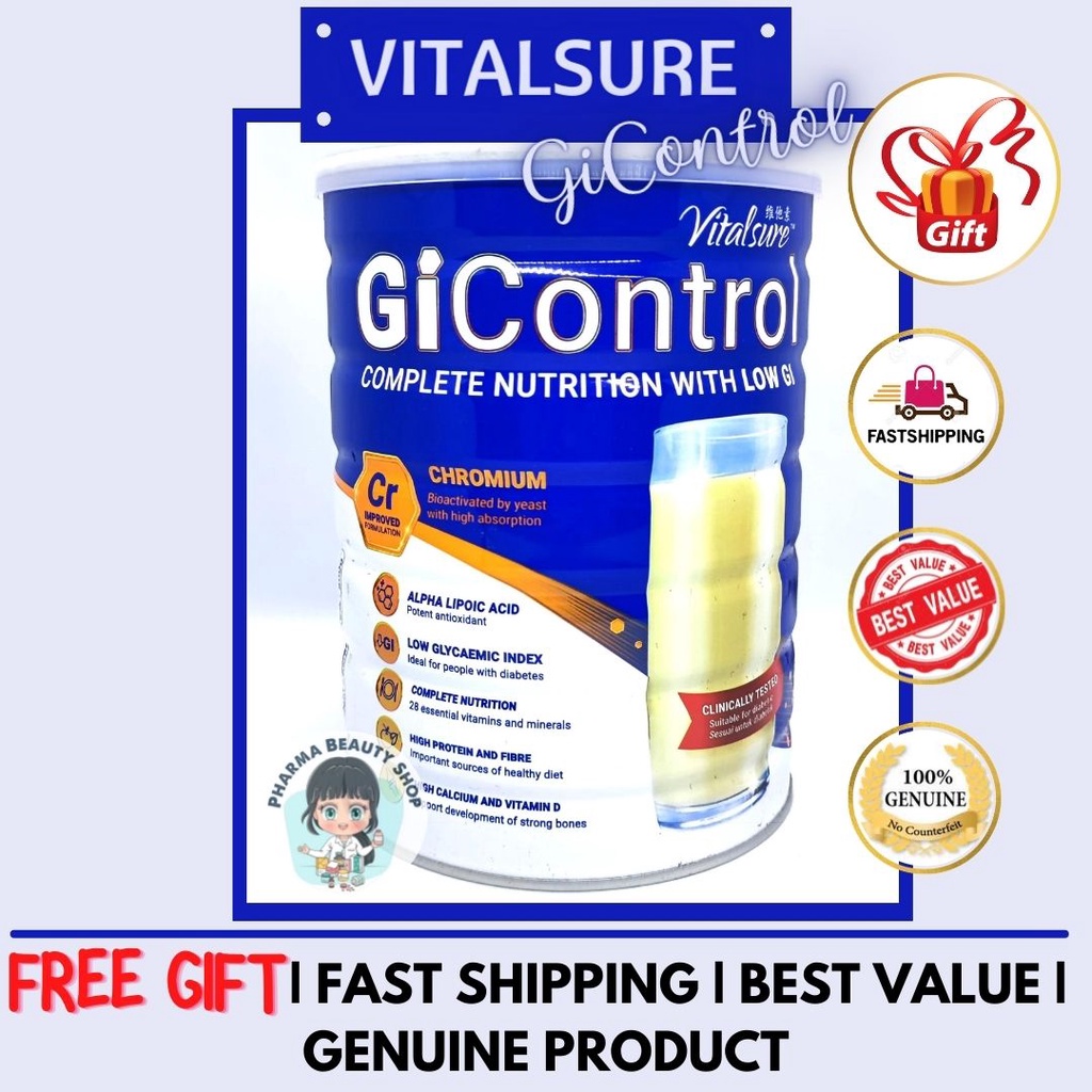 Vitalsure GiControl 800g (Complete Nutrition with Low GI) **Suitable for DIABETICS | Shopee Malaysia