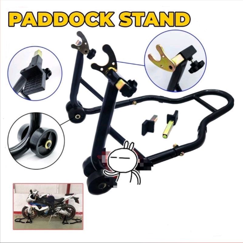 Rear Paddock Stand 2 IN 1 Universal Rear Front Import Pad Dock Stand ...