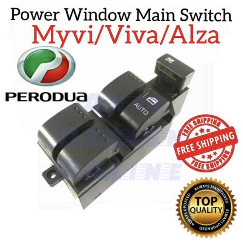 Power window main switch 🈵Auto up & Auto down🈵perodua viva ~ myvi old ...